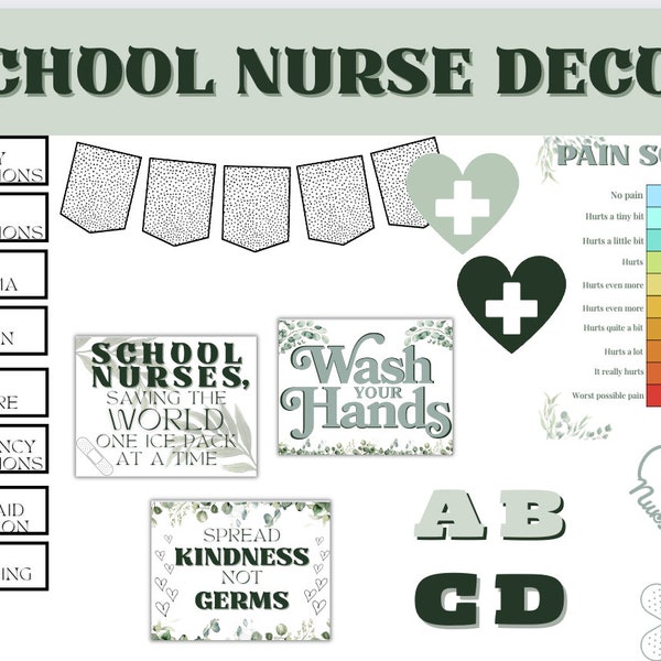 School Nurse Posters - Etsy