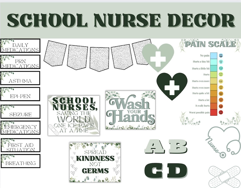 School Nurse Decor - Etsy
