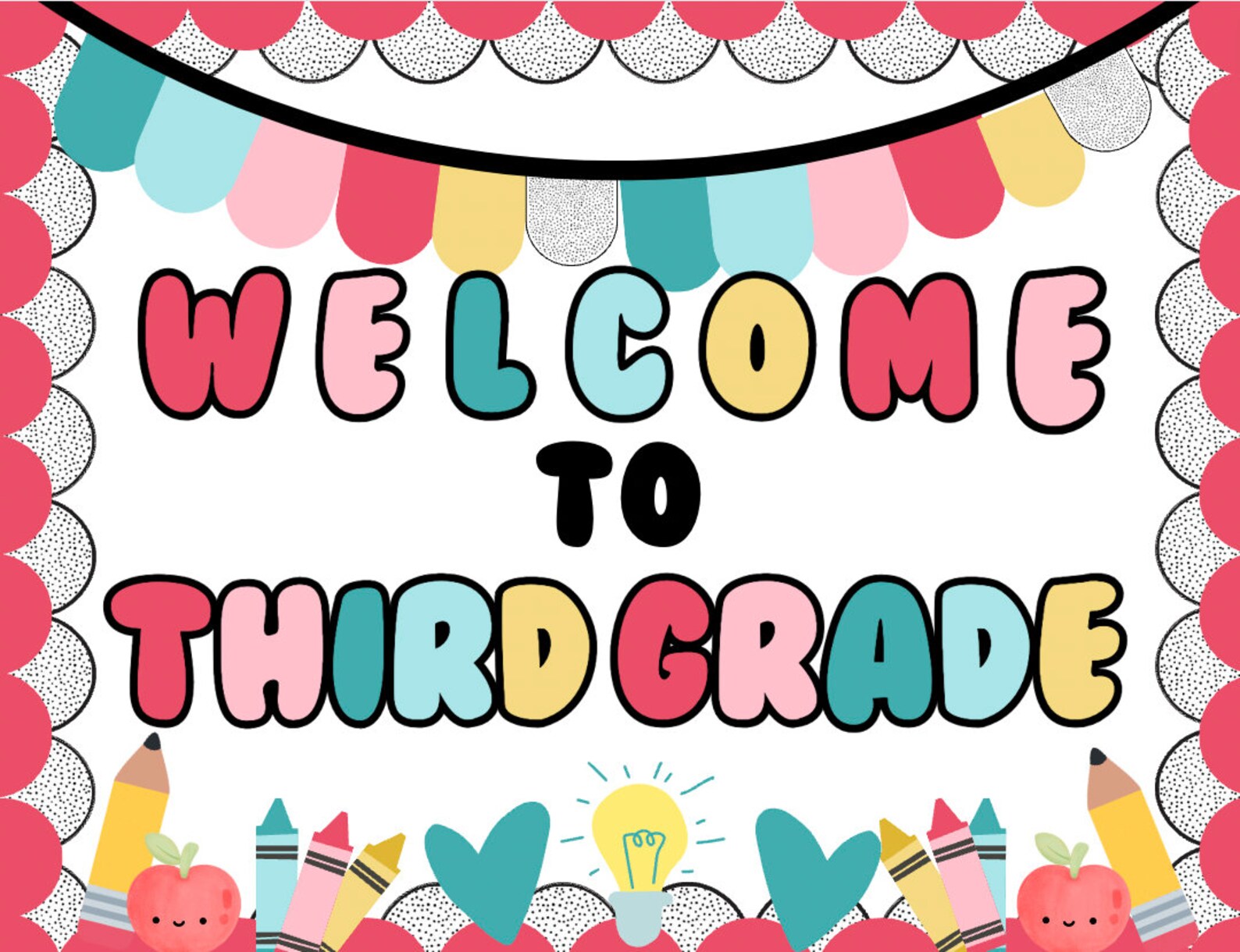 Back to School Bulletin - Etsy