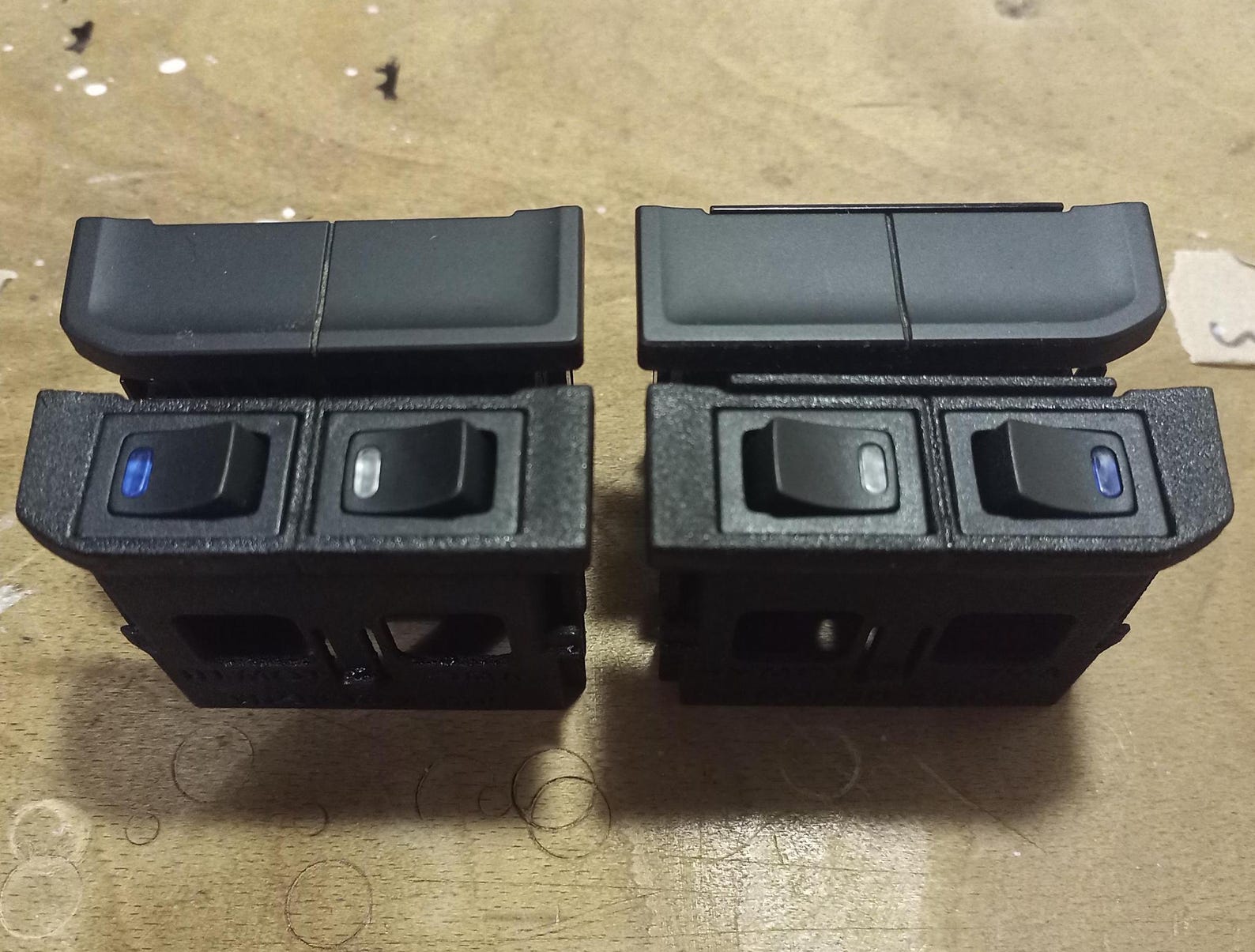 VW Crafter/man TGE Dash Switch Lower Left Insert With Dual 12V Aux ...