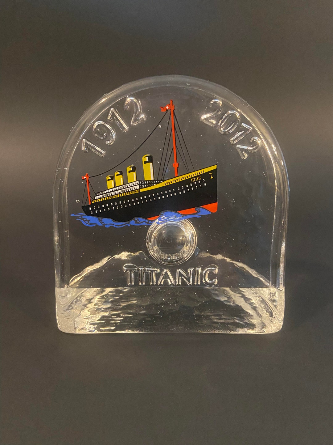 Titanic Ship Glass Display 1912-2012 Handmade - Etsy