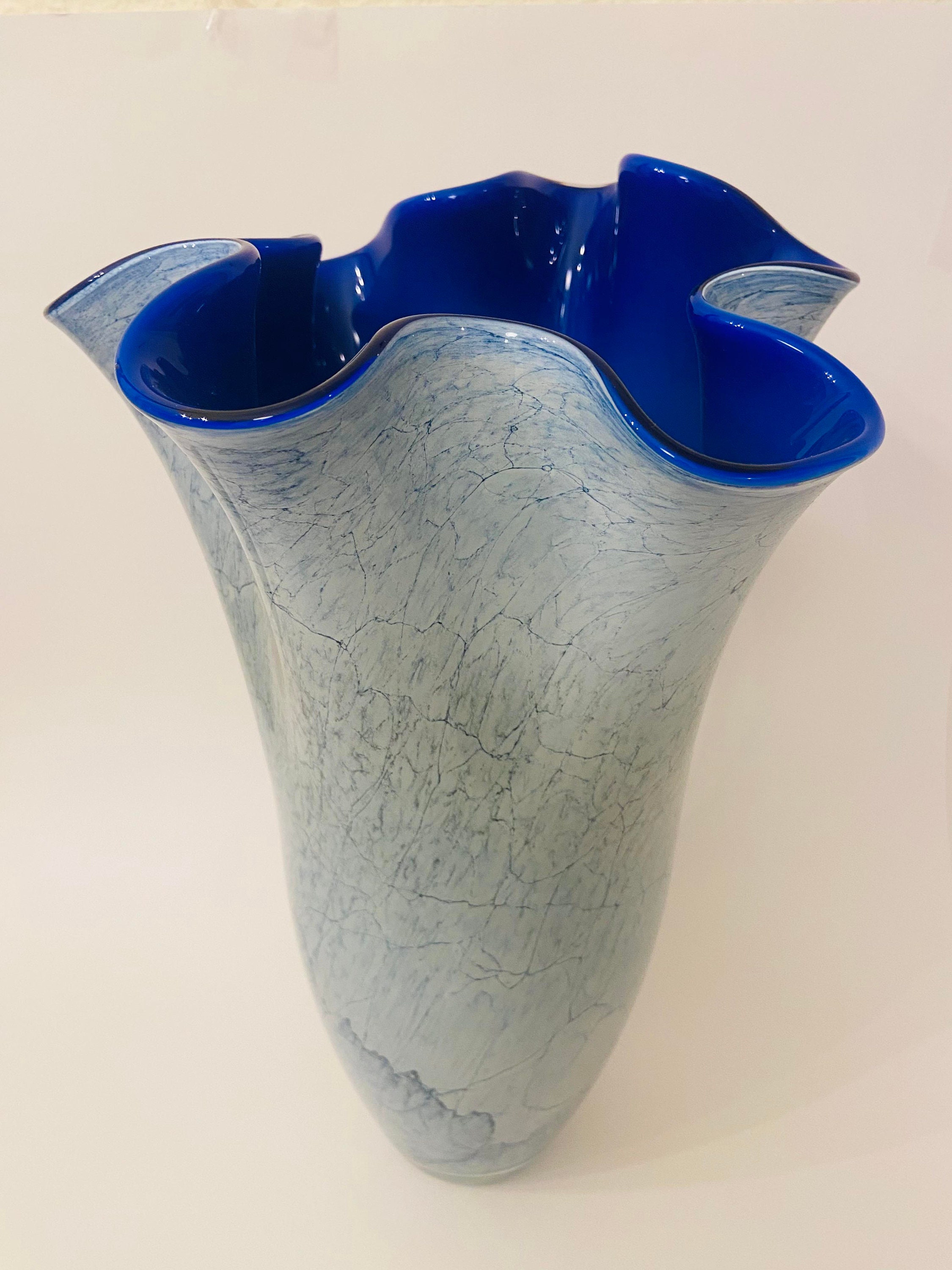 Large Krosno Jozefina Glass Vase Hand Made in Poland - Etsy