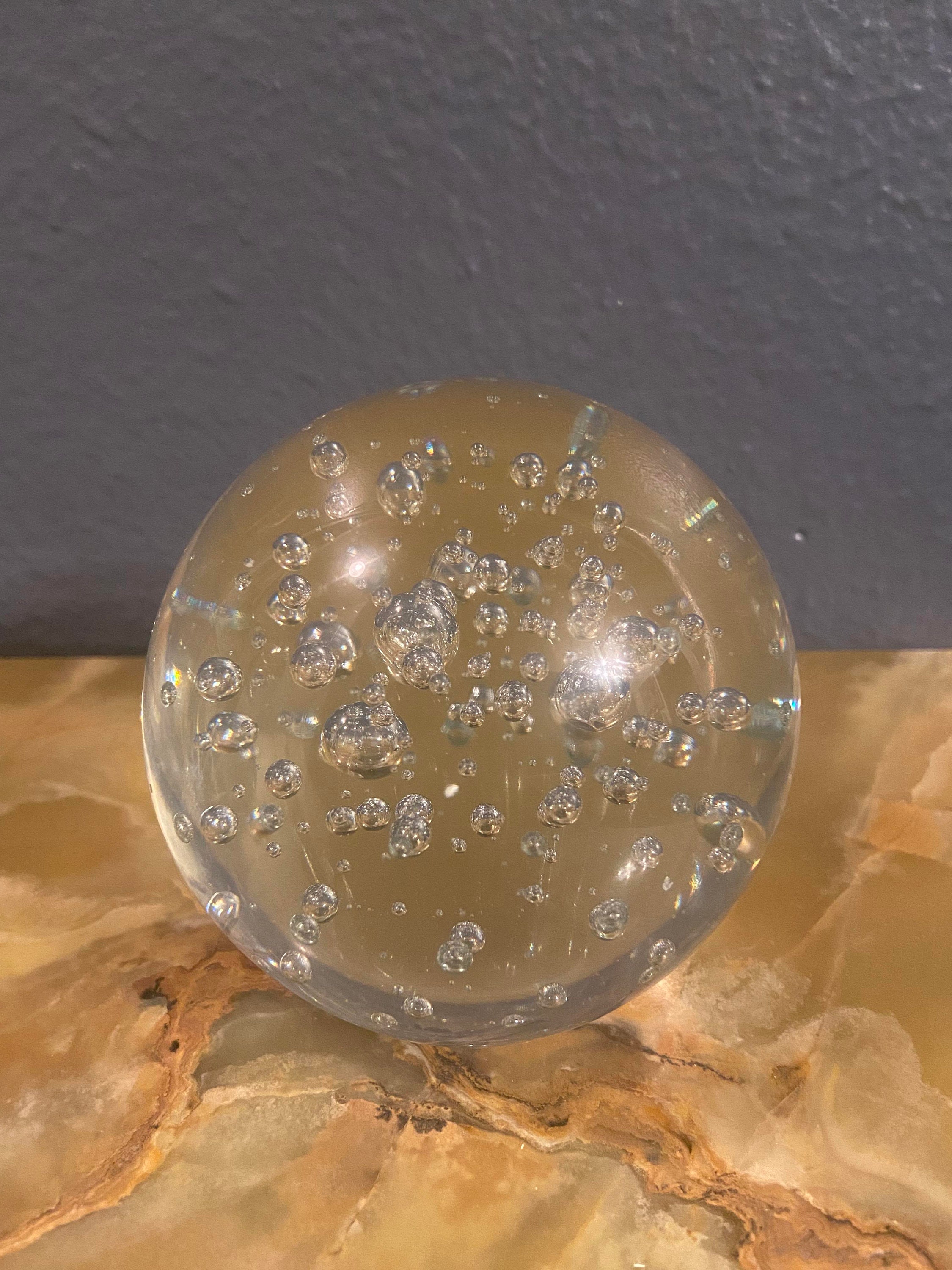 Glass Art Set of 3,hand Blown Clear Glass - Etsy