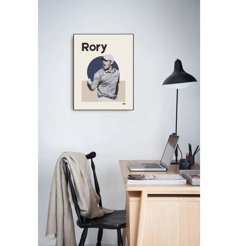 Rory Mcilroy Golf Art Print | Modern Sports Poster (digital Download ...