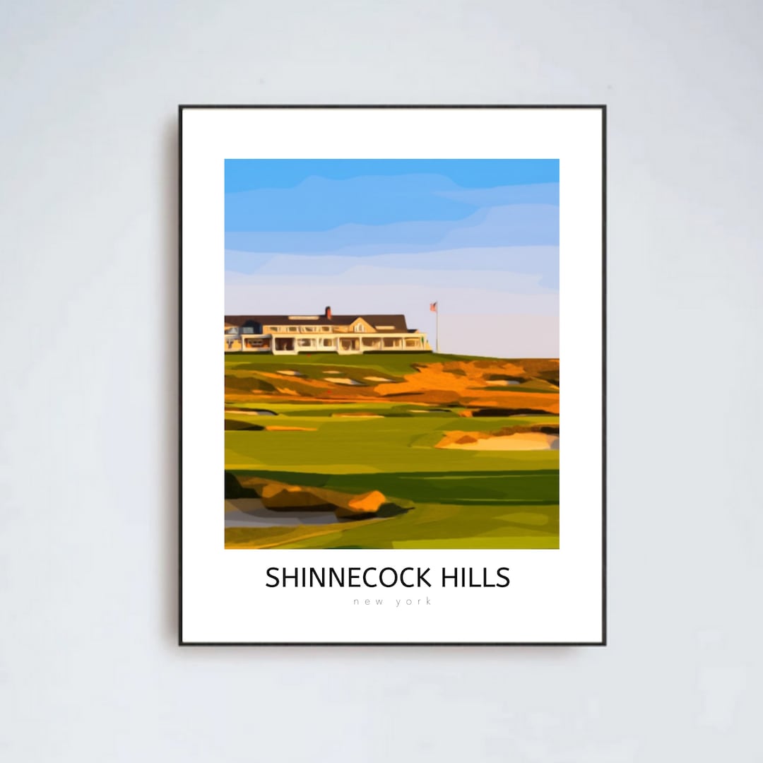 Shinnecock Hills Golf Course Poster | Modern Golf Art (digital Download ...