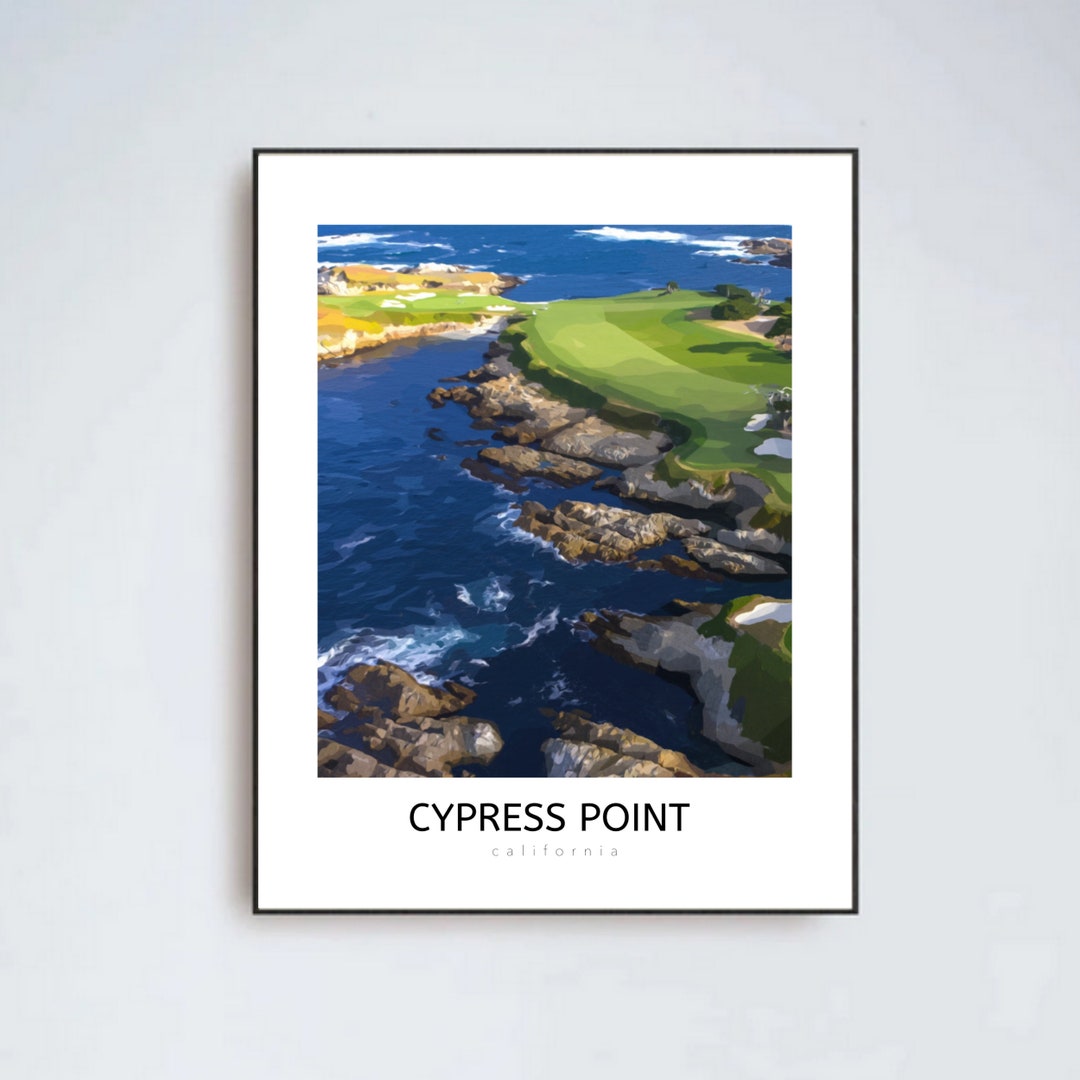 Golf Poster | Golf Gift | Cypress Point Golf Club | Digital Golf Print ...