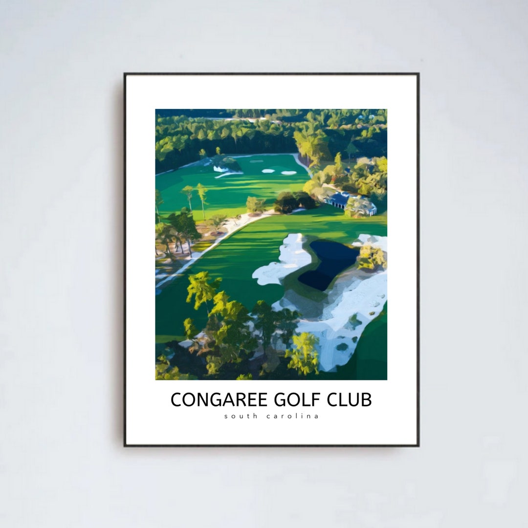 Congaree Golf Course Print | Modern Sports Wall Art (digital Download ...