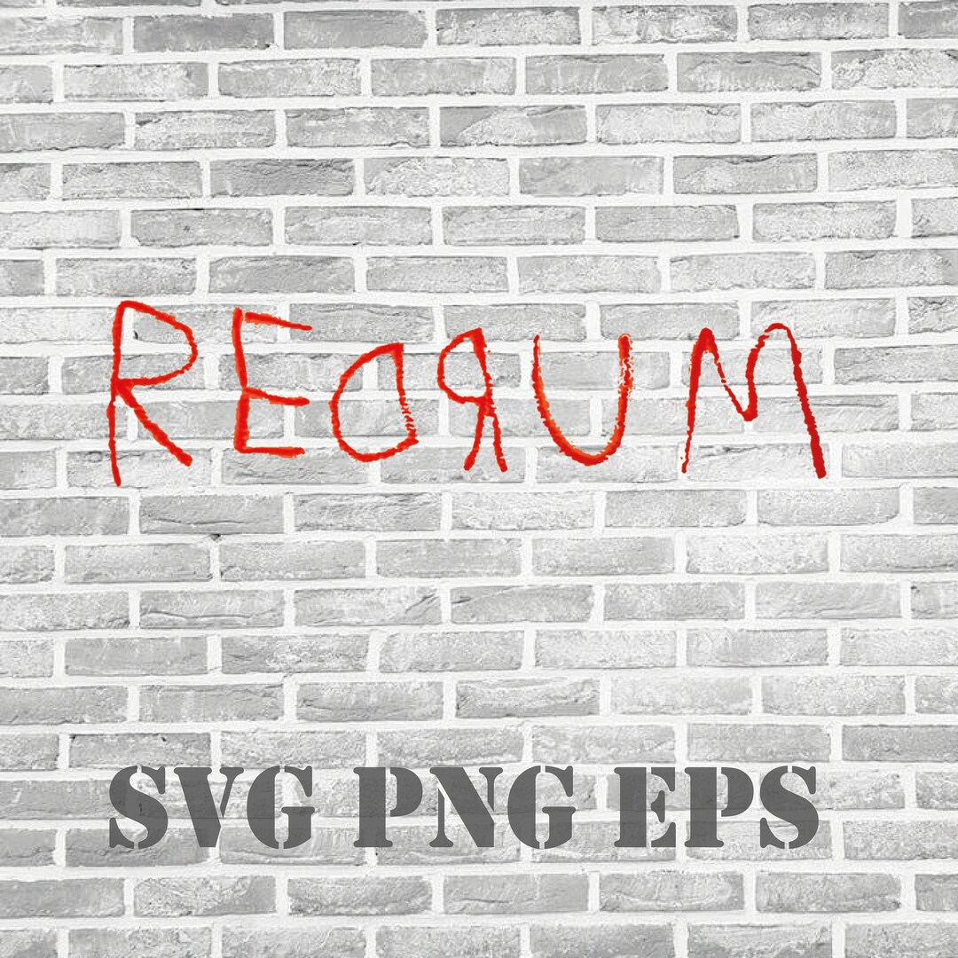 REDRUM SVG the Shining Doctor Sleep SVG Graphic Cricut - Etsy