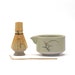 Hand-painted Lotus Ceramic Matcha Bowl With Spout Bamboo Whisk and ...