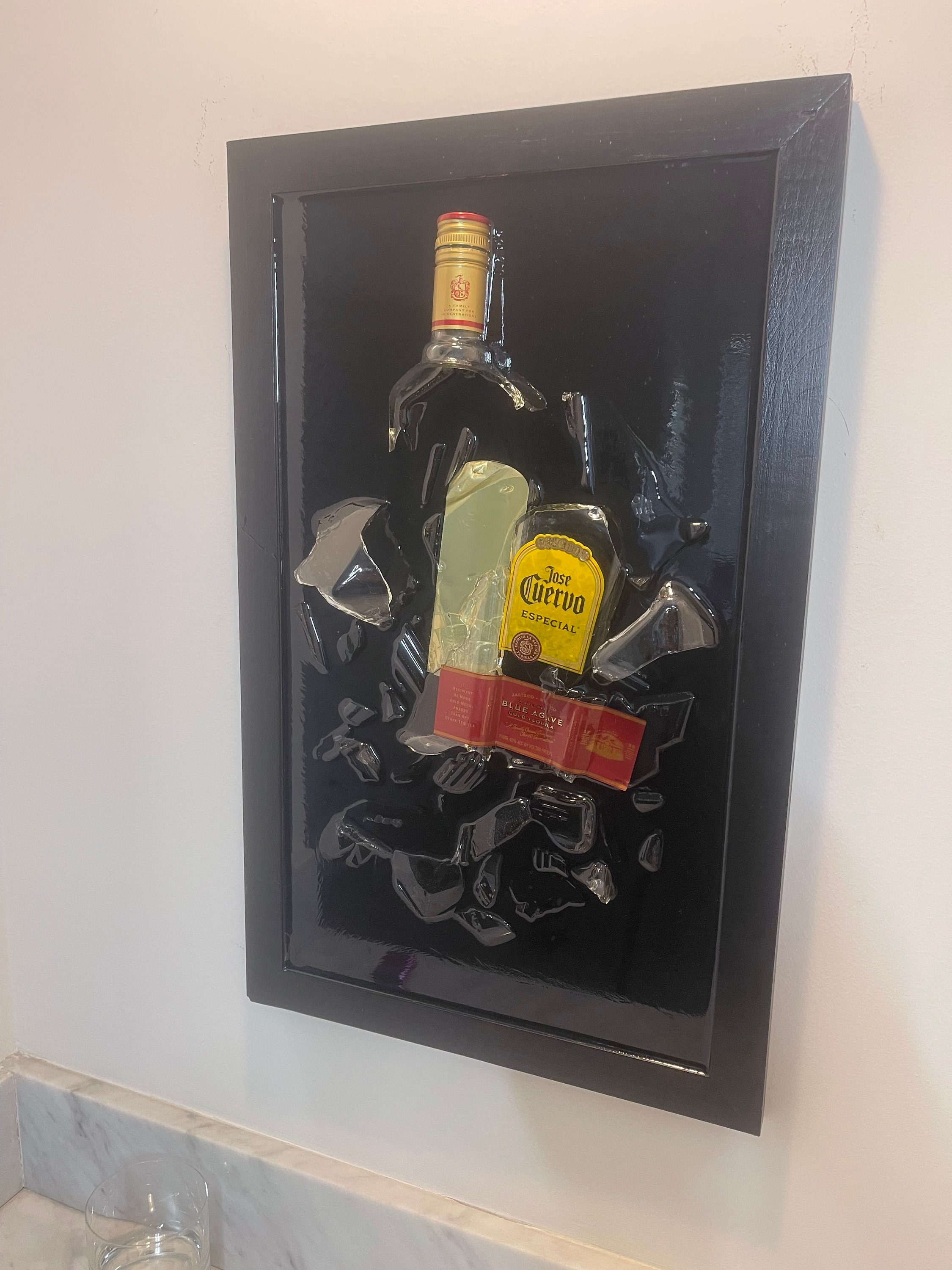 Epoxy Jose Cuervo Broken Bottle. BIG PRICE REDUCTION - Etsy
