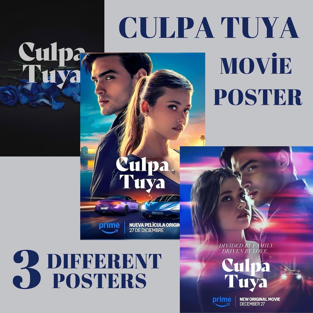 Culpa Tuya (your Fault) Poster, Mercedes Ron Book, Digital Download, Culpa Tuya Movie, Aesthetic ...
