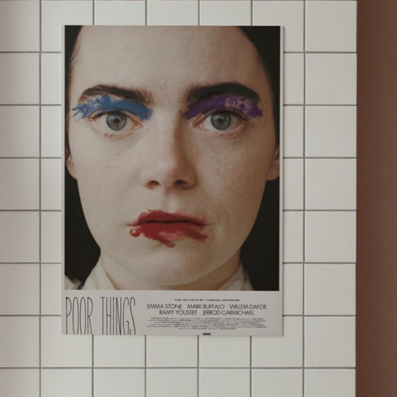 POOR THINGS Poster, Poor Things 2023 Movie Poster, Emma Stone, Willem ...