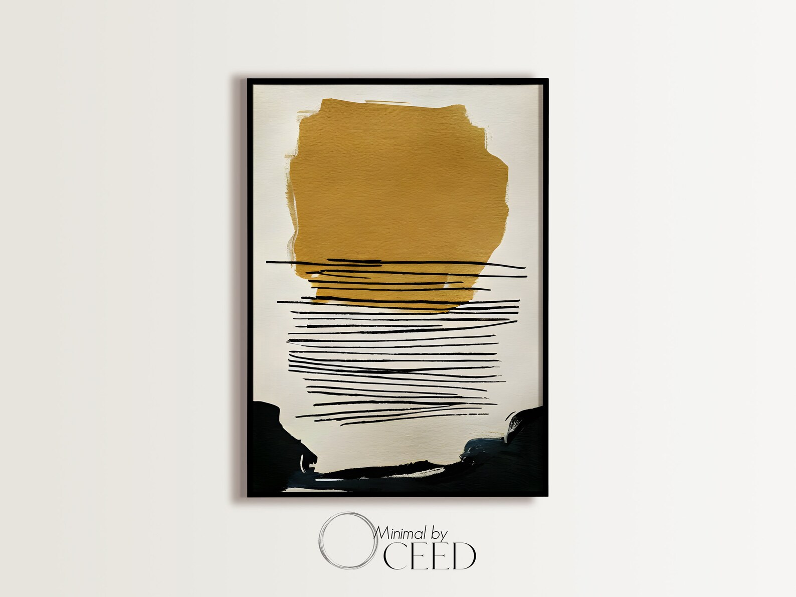 Minimal Modern Abstract Painting for Instant Digital Download - Etsy