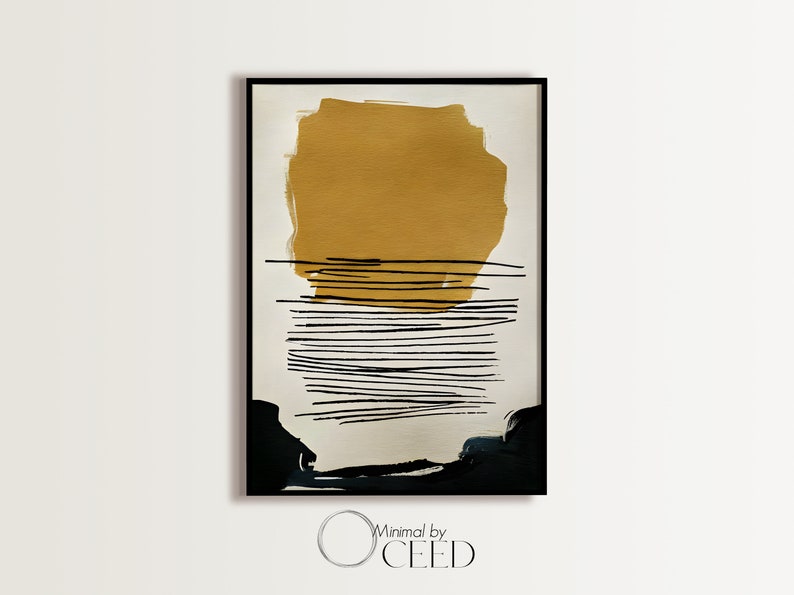 Minimal Modern Abstract Painting for Instant Digital Download - Etsy