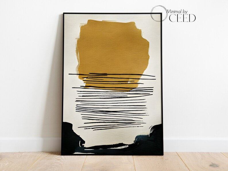 Minimal Modern Abstract Painting for Instant Digital Download - Etsy