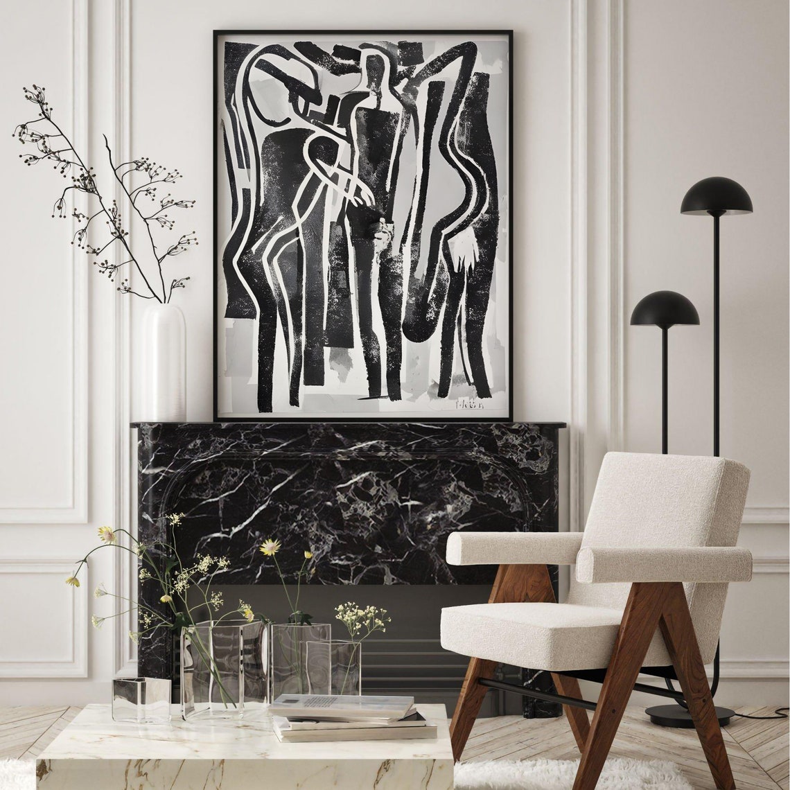 Cubism Style Painting as an Instant Digital Print Ready for Download ...