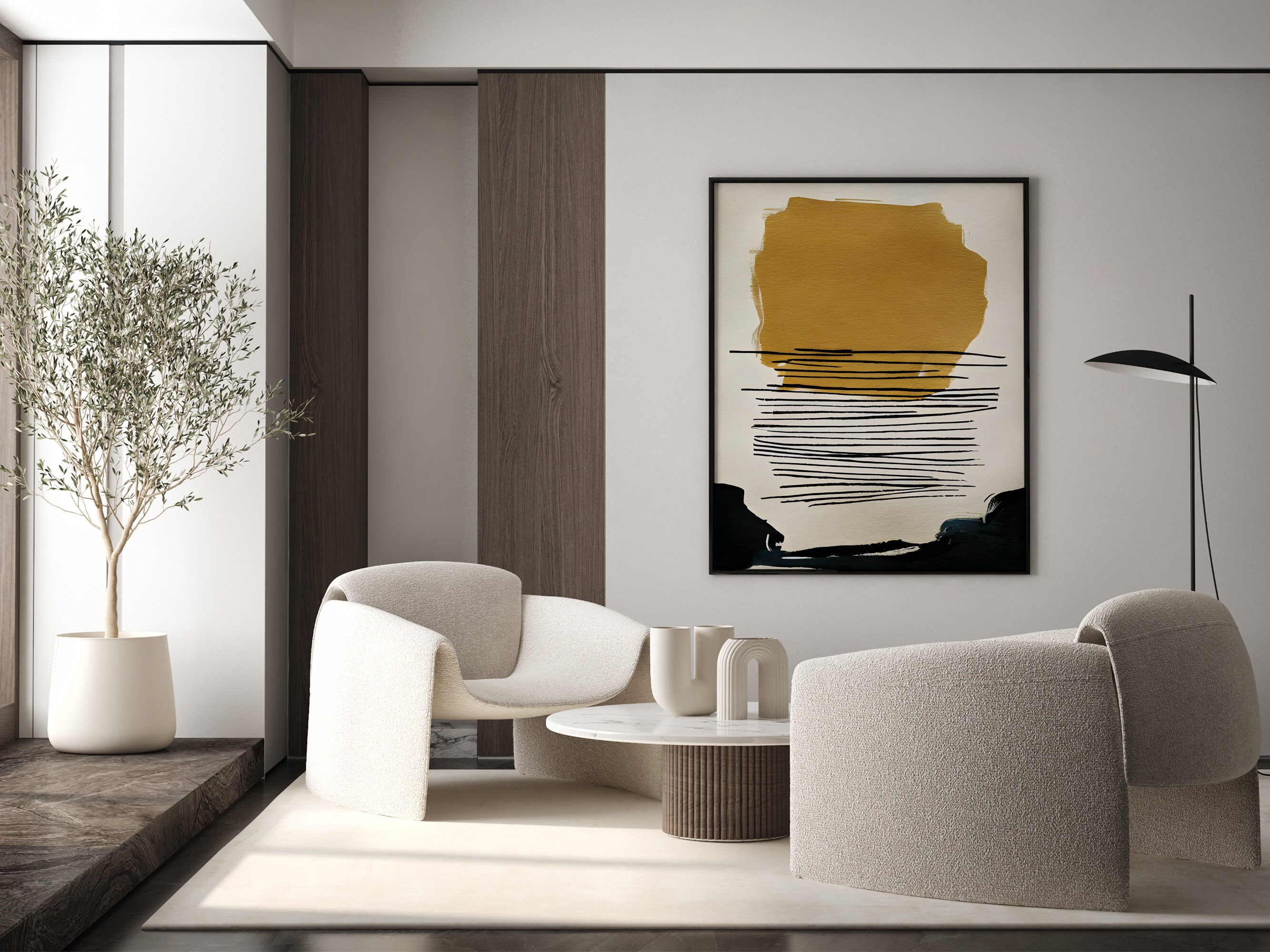 Minimal Modern Abstract Painting for Instant Digital Download - Etsy