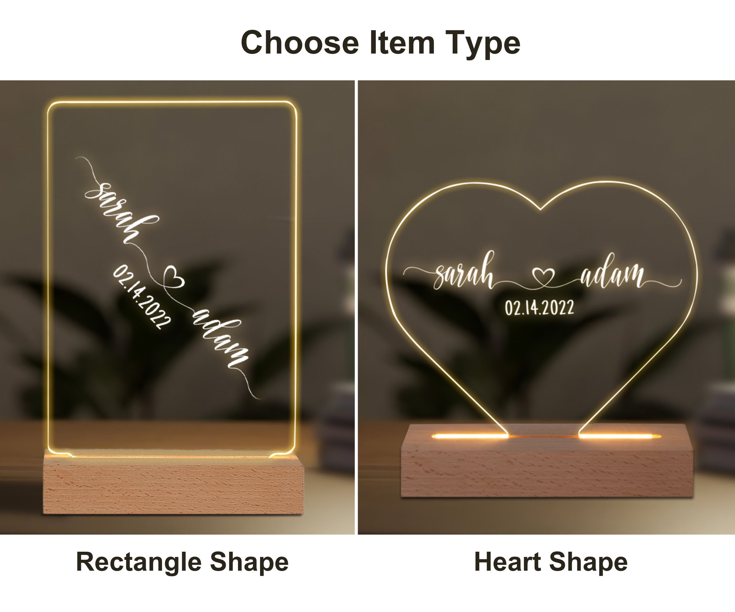 Music Turntable Record Night Light Personalized Disc Jockey Name Lamp ...