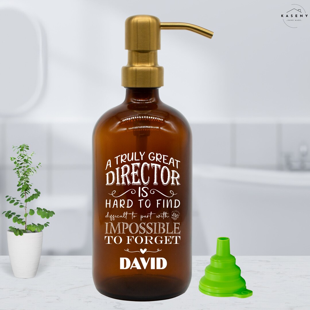 Thank You Gifts for Director - Custom Glass Bottle With A Truly Great ...