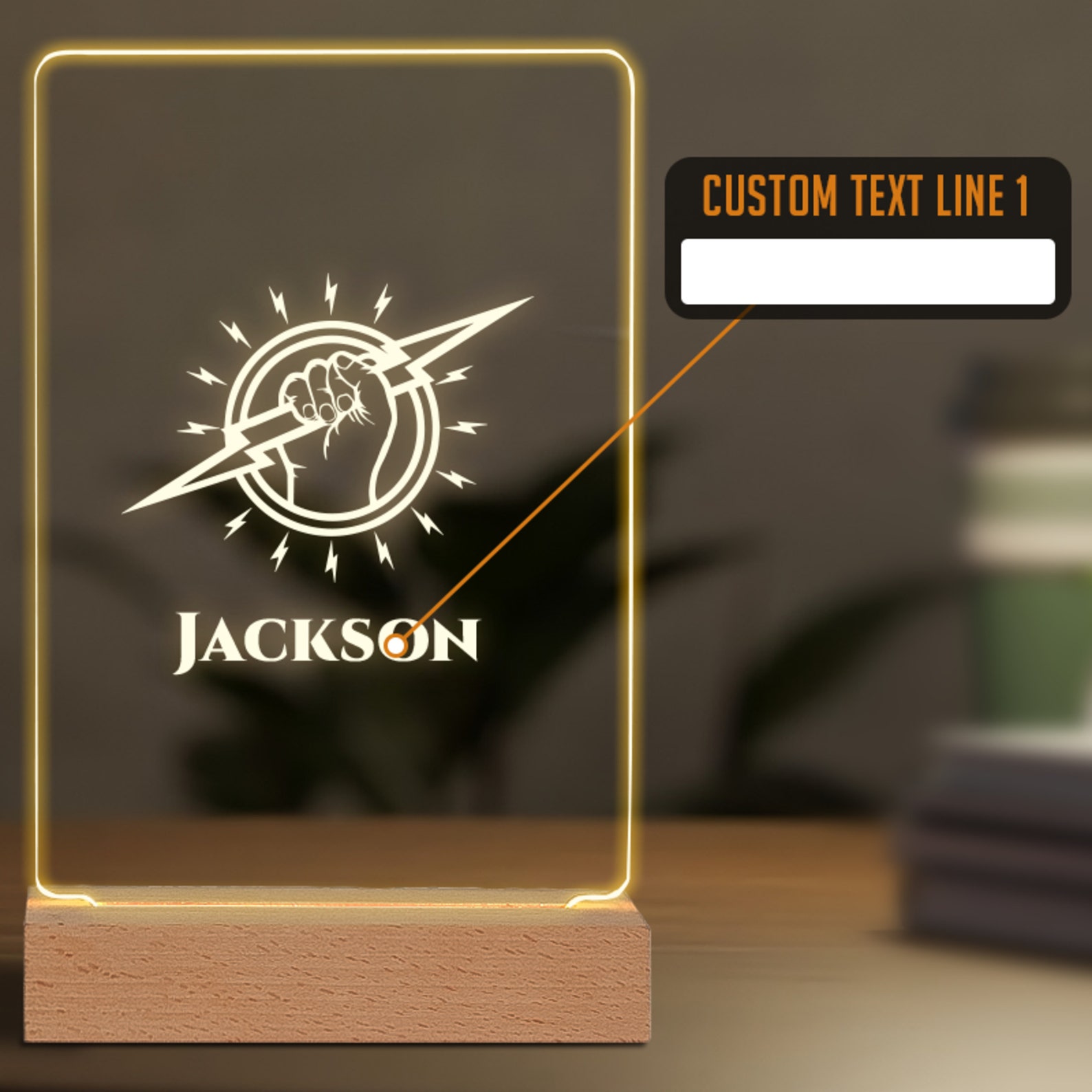 Custom Electrical Engineer Night Light Personalized Name Electrician ...