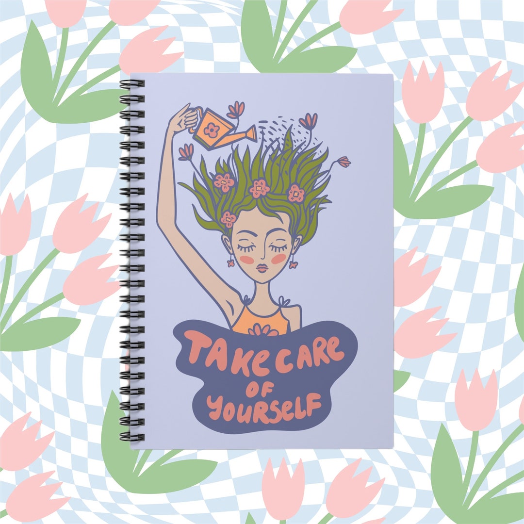 Self Care Notebook, Mental Health Spiral Notebook, Mental Health Gift ...