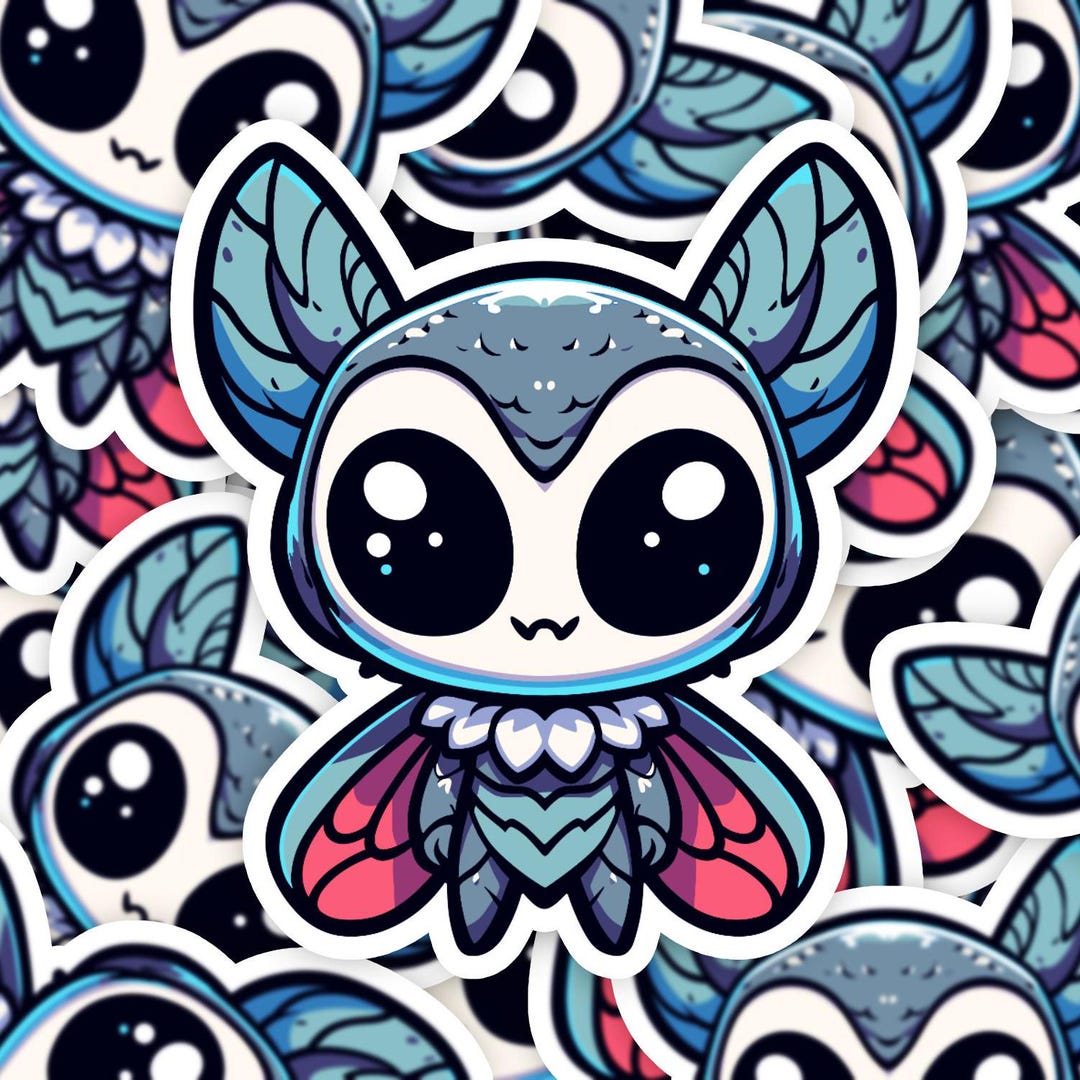 Chibi Mothman Stickers, Funny Mothman Stickers, Kawaii Mothman Stickers ...