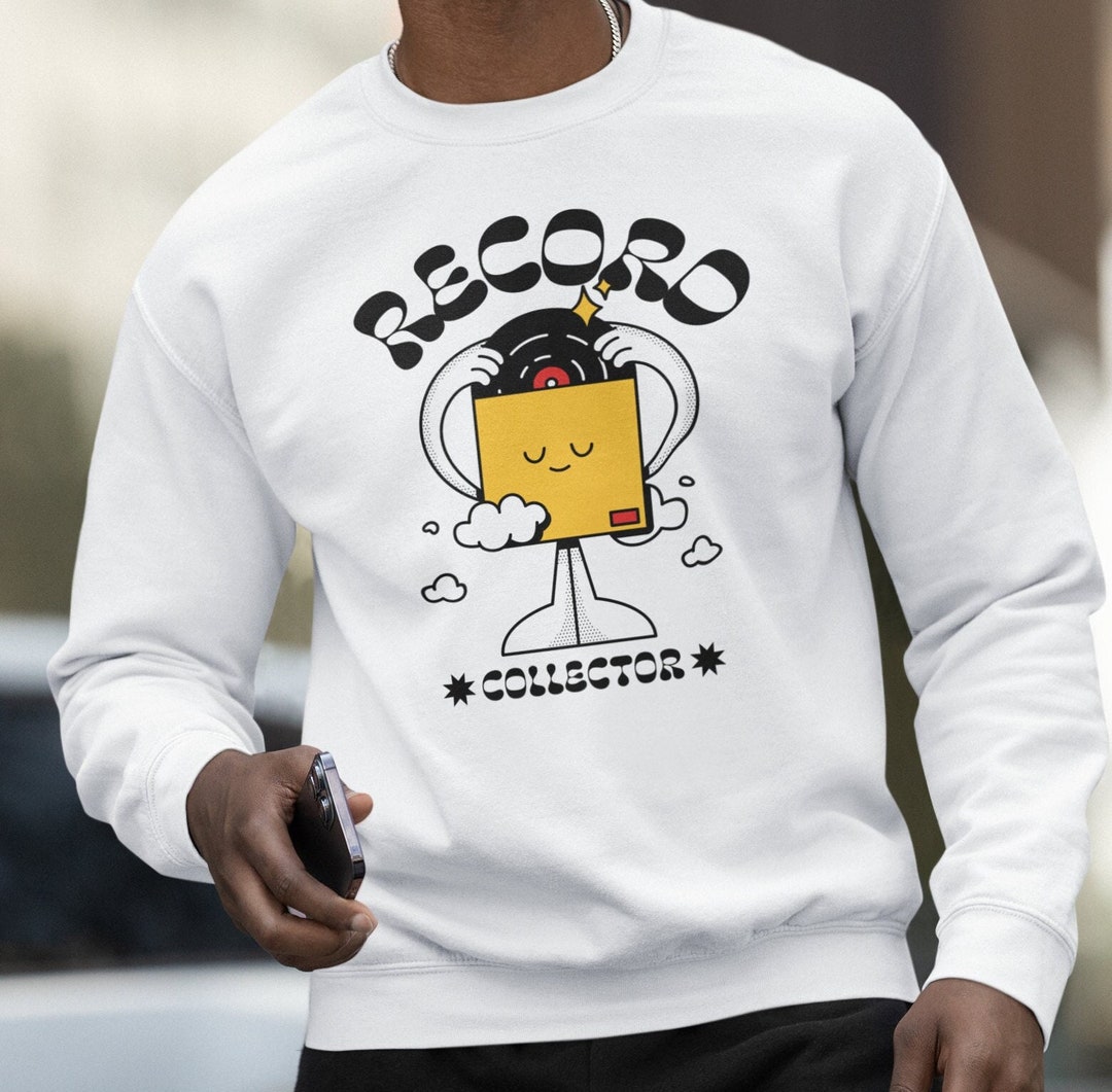 Record Collector Sweatshirt, Vinyl Record Gift Sweatshirt, Music ...
