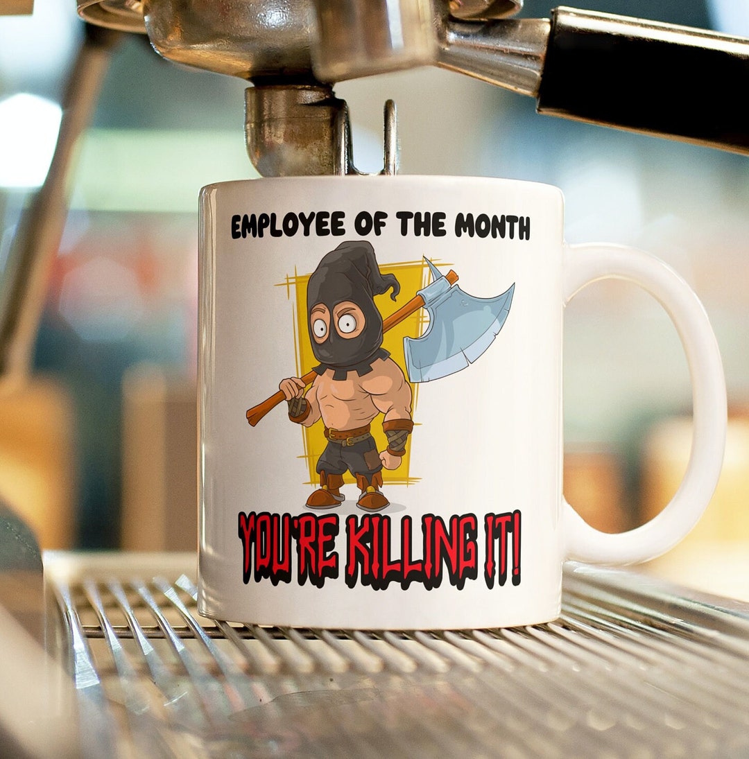 Employee of the Month Mug, Coworker Gift Coffee Cup, Funny Work Mug ...