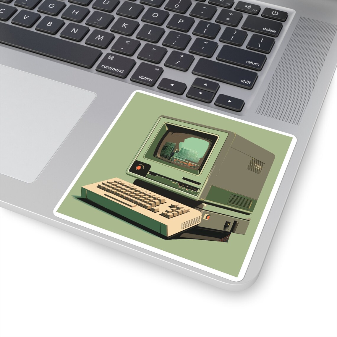 Square Retro Computer Art Vibrant 80's Inspired, Multiple Sizes - Etsy