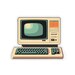 Vintage Computer Sticker, Retro Tech Decal, Retro Computer Sticker ...