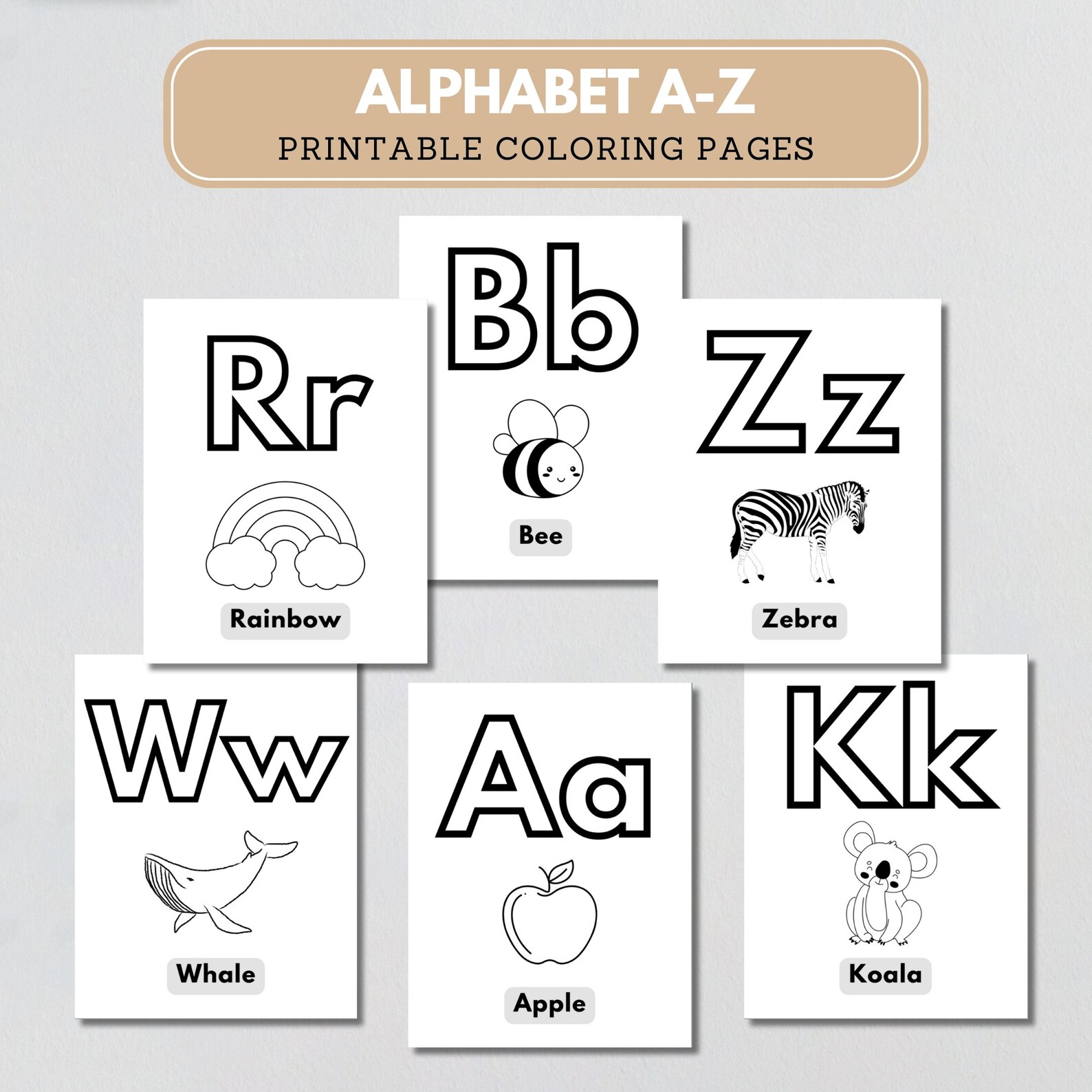 ABC Coloring Pages | English Alphabet for Kids | Activities for ...