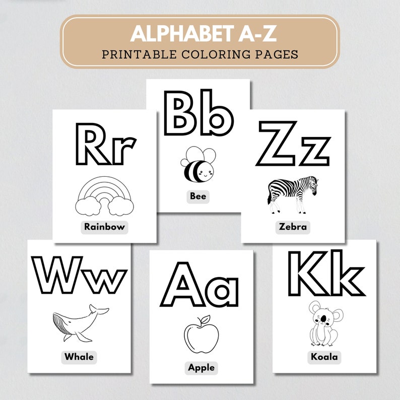ABC Coloring Pages | English Alphabet for Kids | Activities for ...