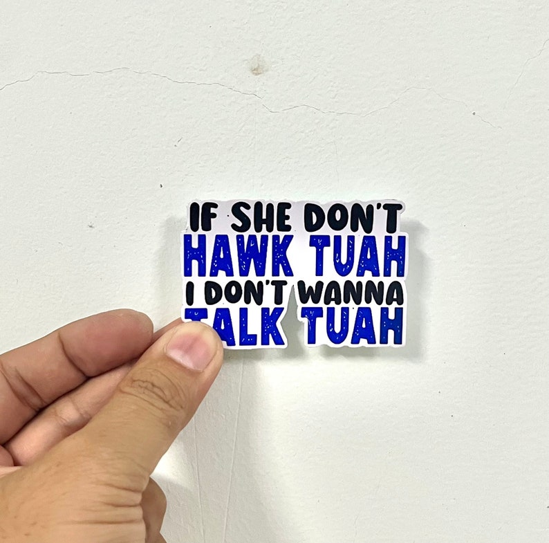 Hawk Tuah Vinyl Sticker Decals for Race Cars, Diesel Trucks Windows ...