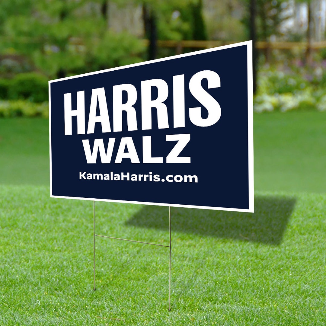 Kamala Harris Yard Sign, Unity Over Division Political Lawn Sign ...