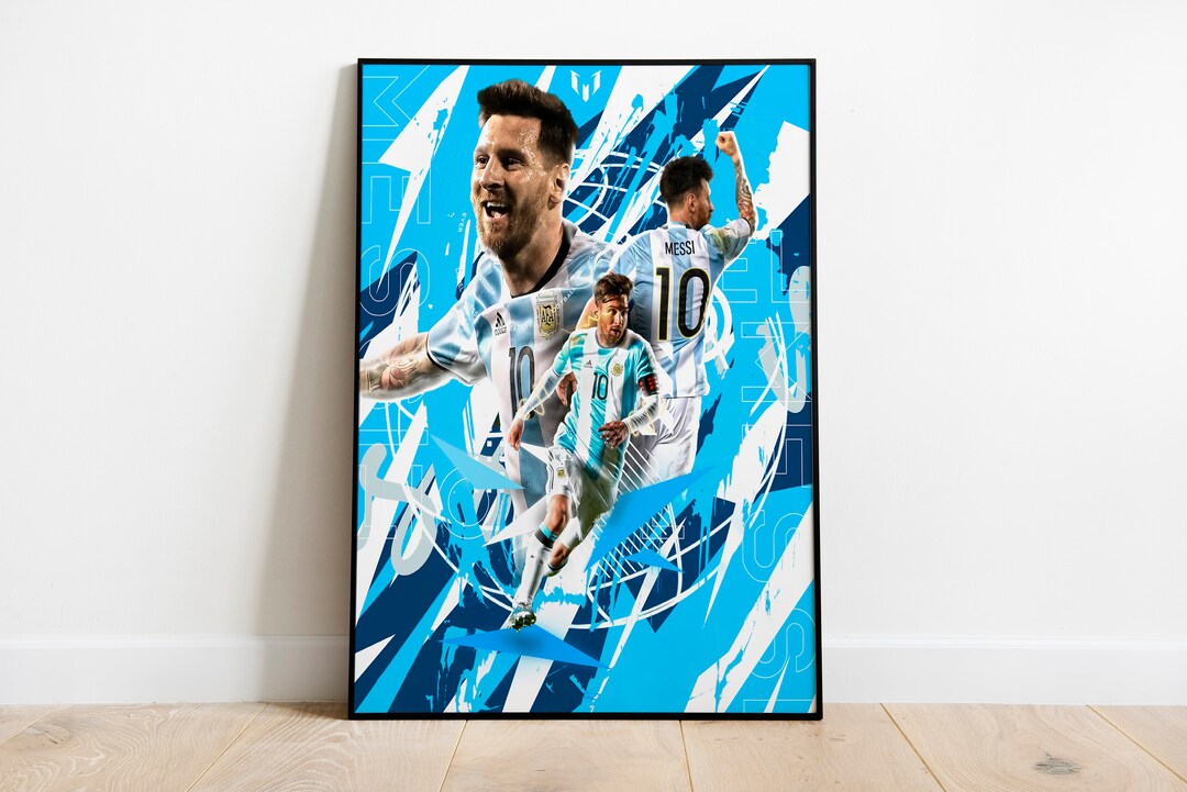 Lionel Messi Argentina Poster Football Different Size - Etsy