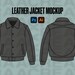 Leather Jacket Vector Mockup - Etsy