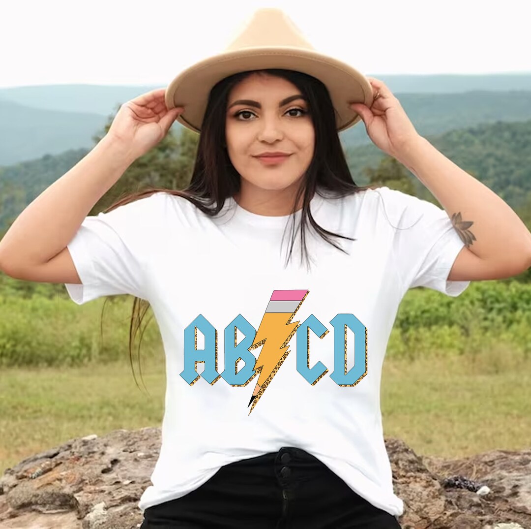 ABCD Pencil Lightning Rock'n Roll Teacher Back to School - Etsy