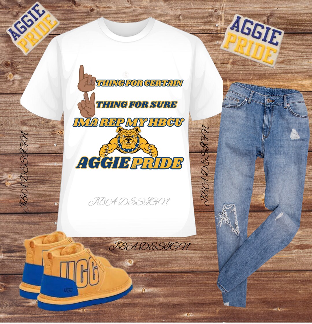 North Carolina A and T Aggie Pride Custom Graphic Design HBCU - Etsy