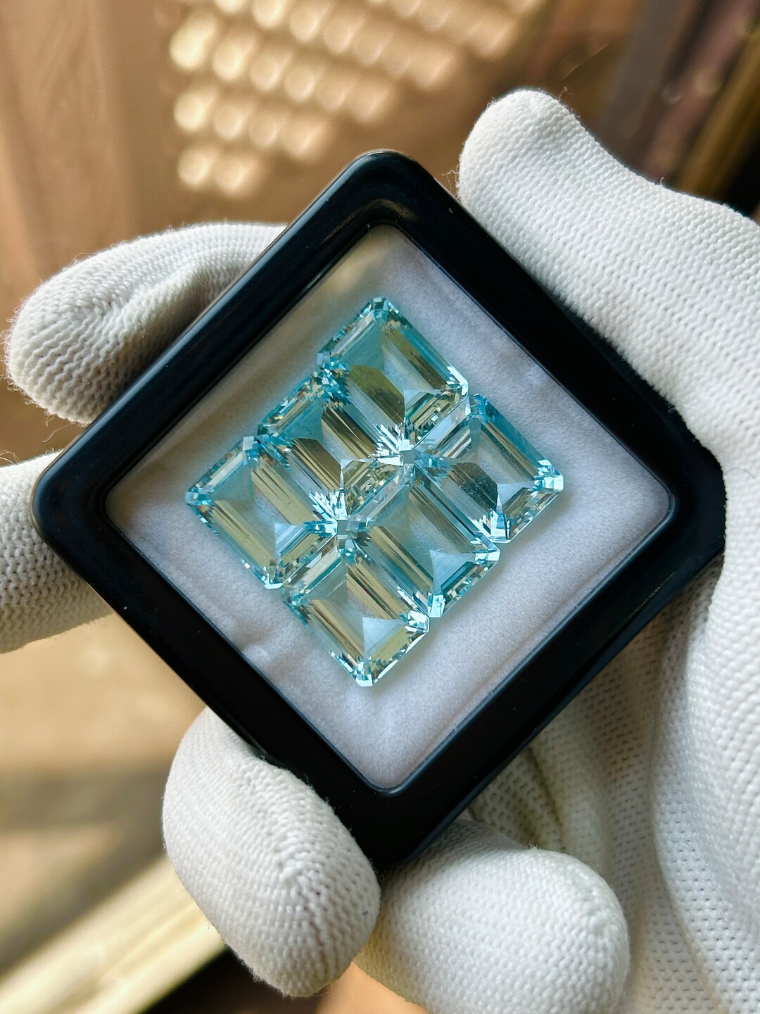 Emerald Cut Aquamarine Gemstone Lot, March Birthstone, 10x14mm, Perfect ...