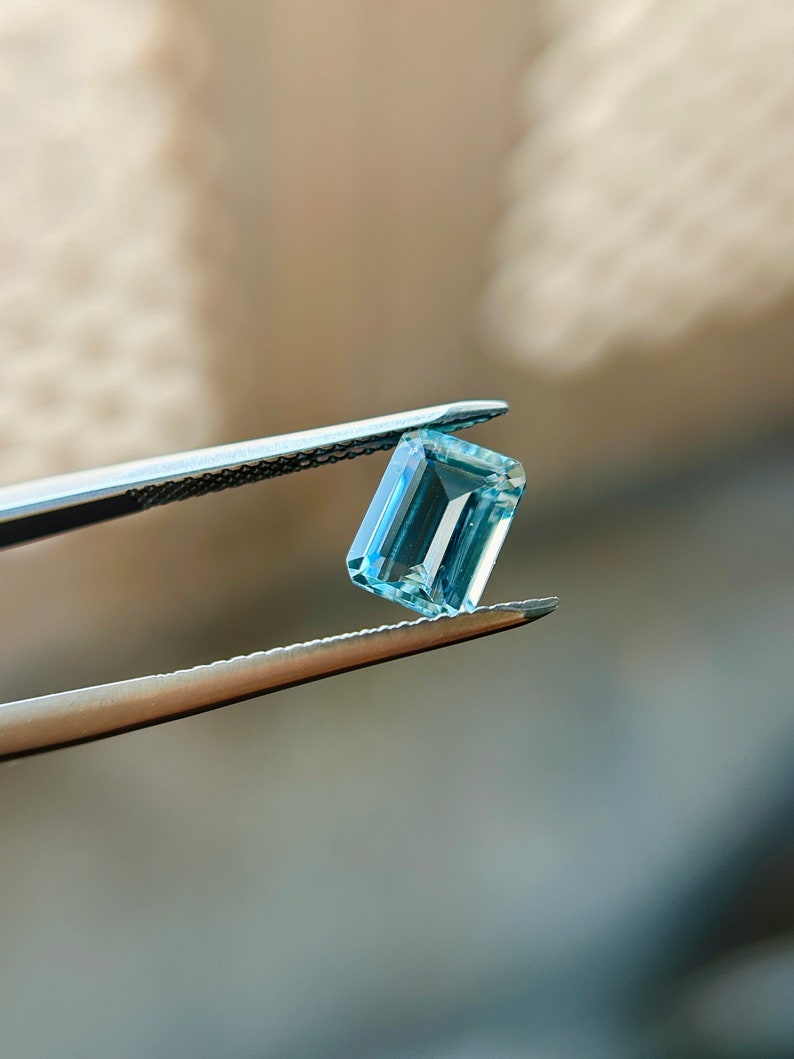 Santa Maria Emerald Cut Aquamarine Lot, 100% Natural Gemstones, March ...