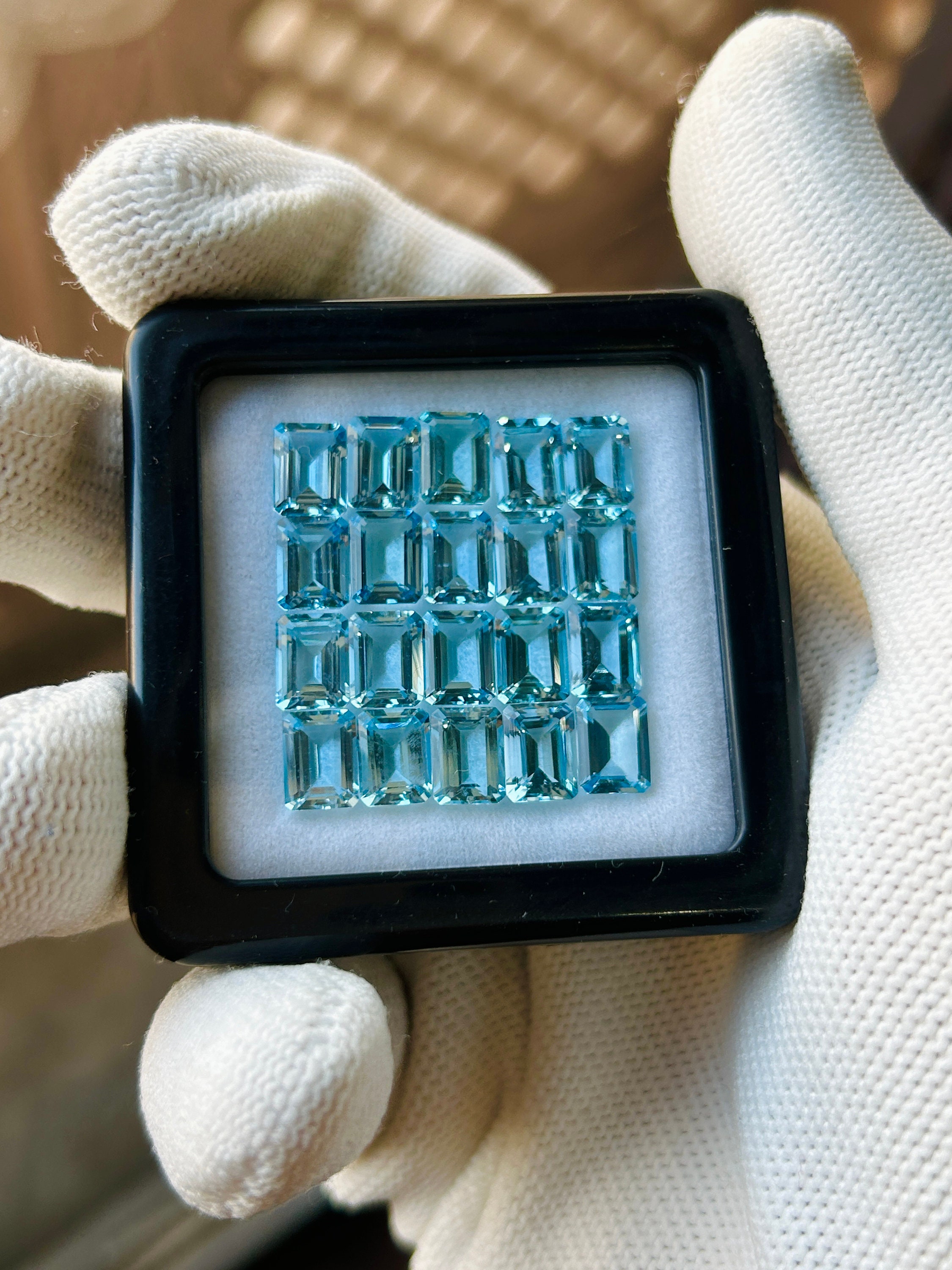 Santa Maria Emerald Cut Aquamarine Lot, 100% Natural Gemstones, March ...