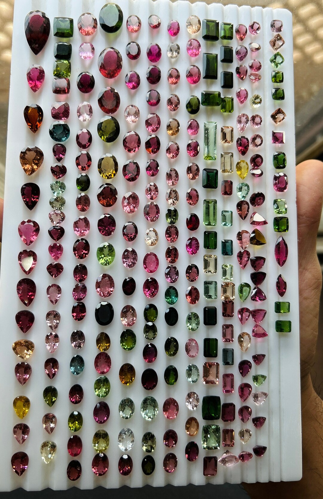 231 Pcs of Mix Size and Shape Multicolor Tourmaline, 100% Natural ...