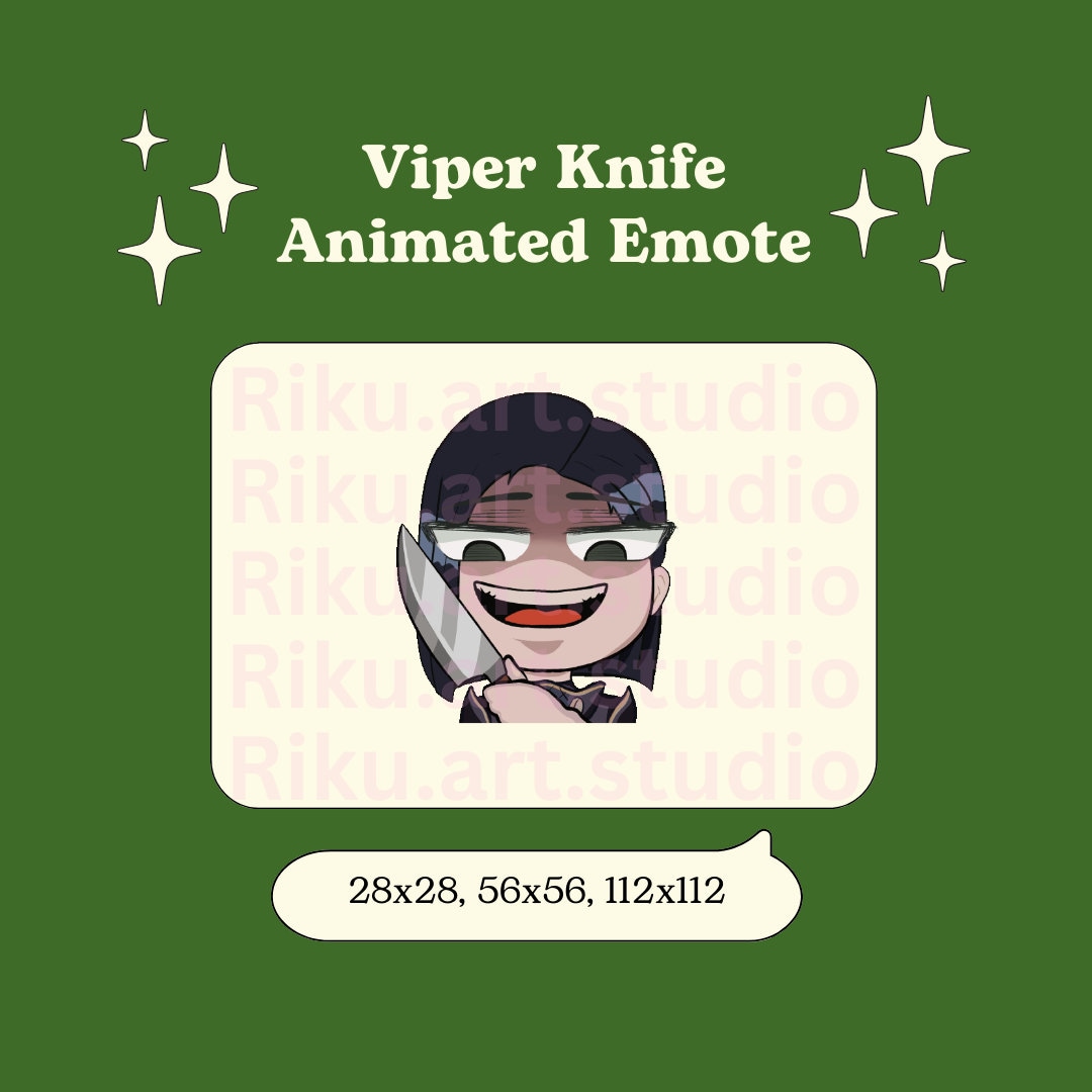 Viper Discord Twitch Animated Emote Pack | Valorant Inspired Emotes ...