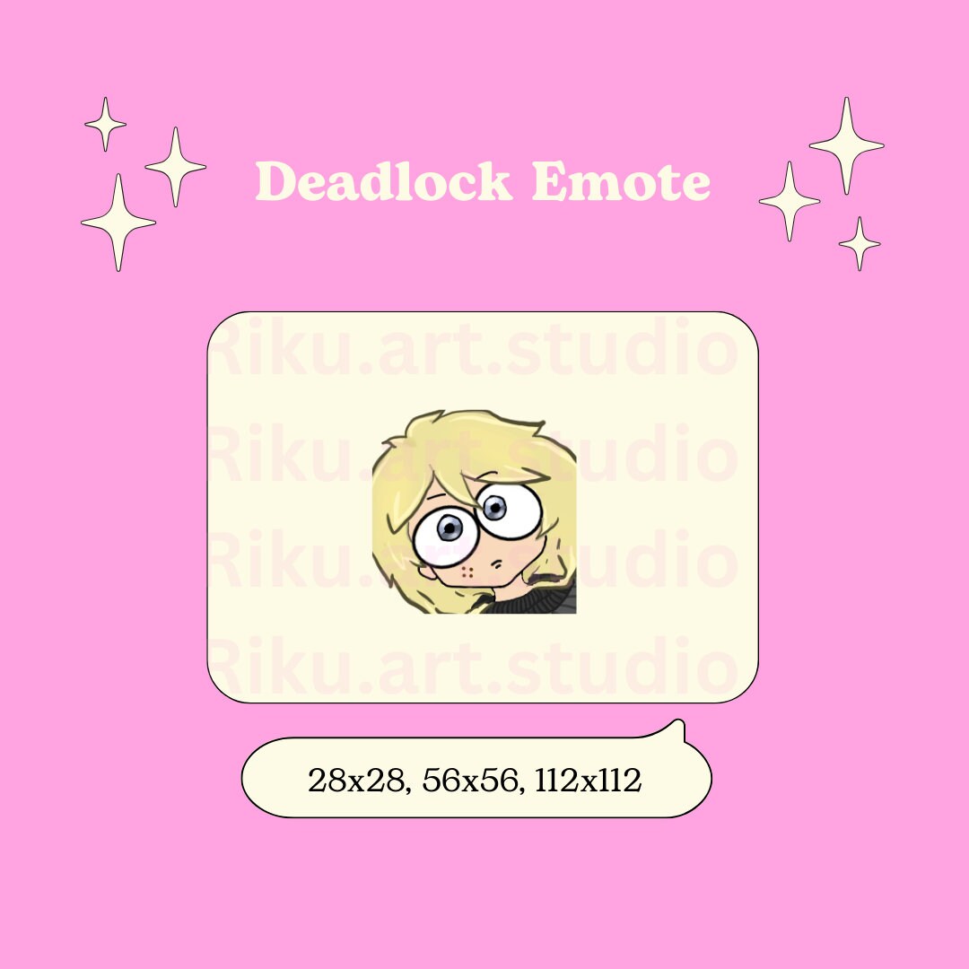 Cute Valorant Inspired Deadlock Emote Shocked Surprised Twitch, Discord ...