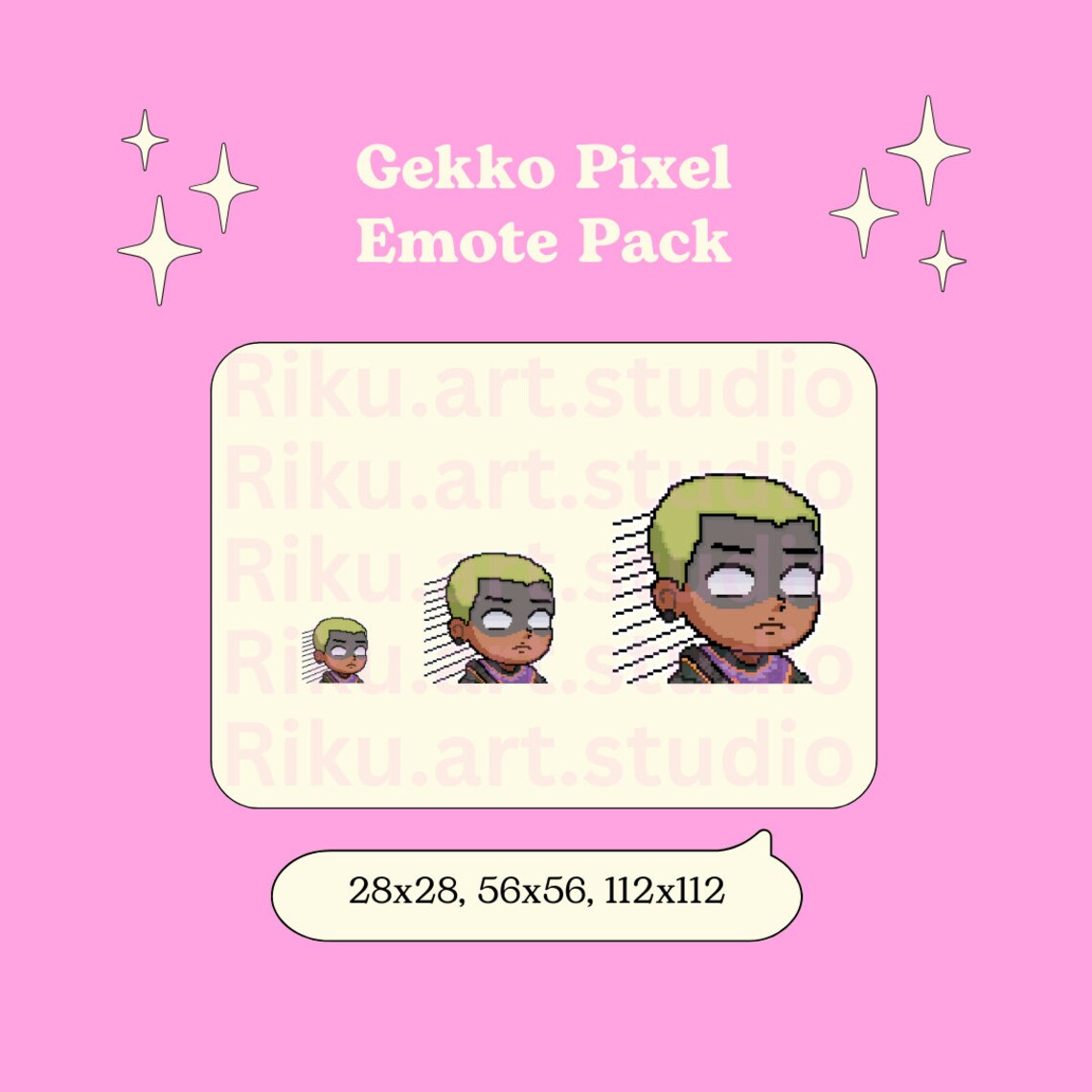 Gekko Twitch Discord 3 Emote Pack Valorant Inspired Emotes Digital ...