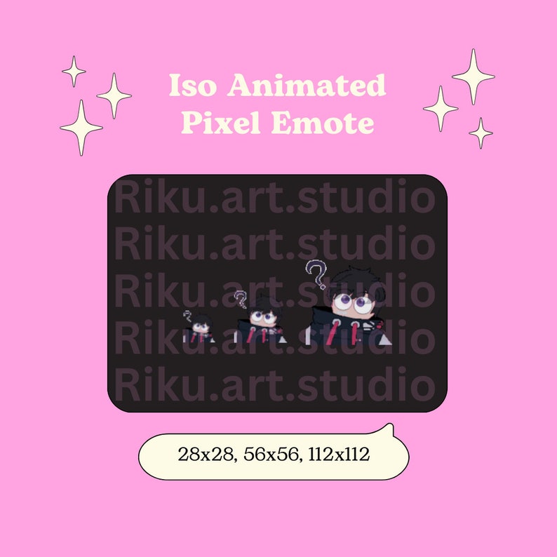 Iso Question Inspired Valorant Animated Emote | Pixel Art | Twitch ...