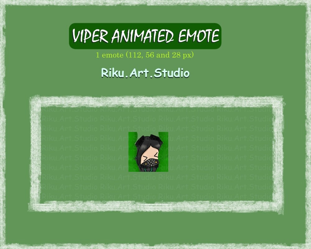 Cute Valorant Inspired Viper Emote | Ouchies | Twitch, Discord | Poison ...