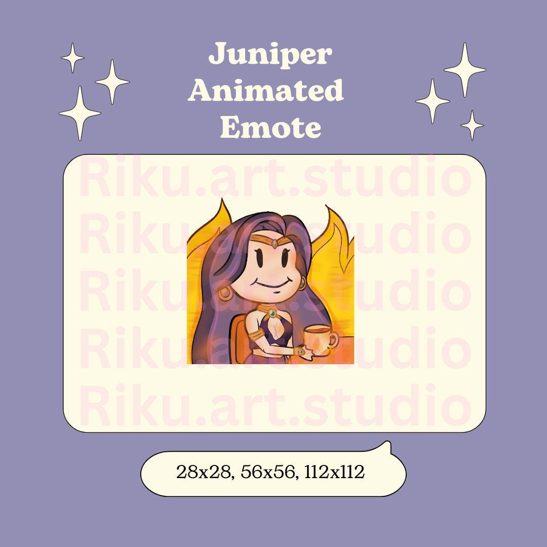 Juniper Discord Twitch Animated Emote Pack | Fields of Mistria Inspired ...