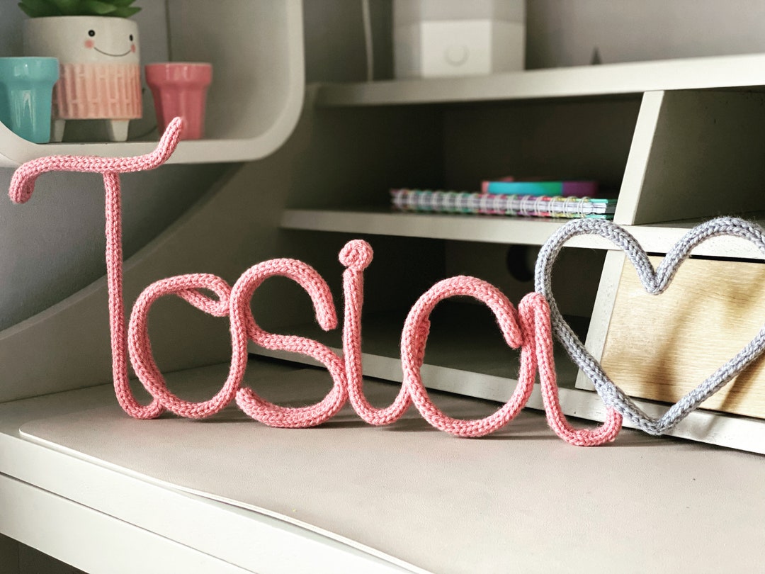 Knitted Names - Etsy