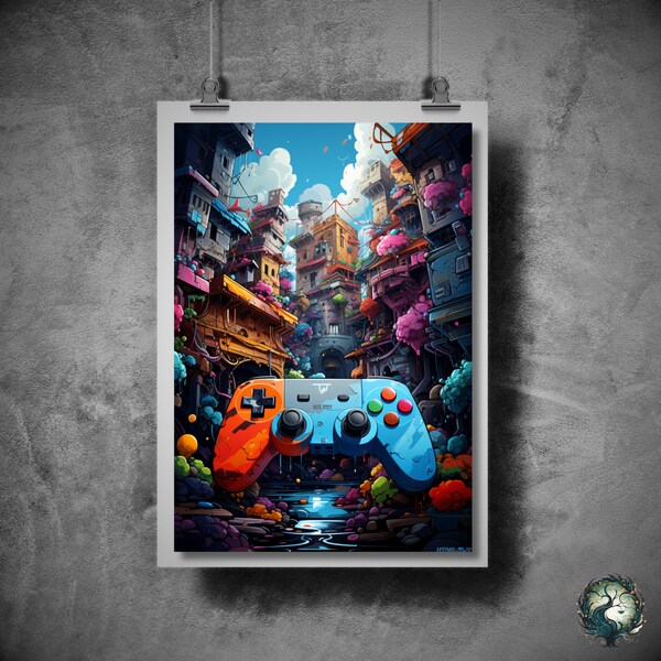 Ps5 Controller Poster - Etsy